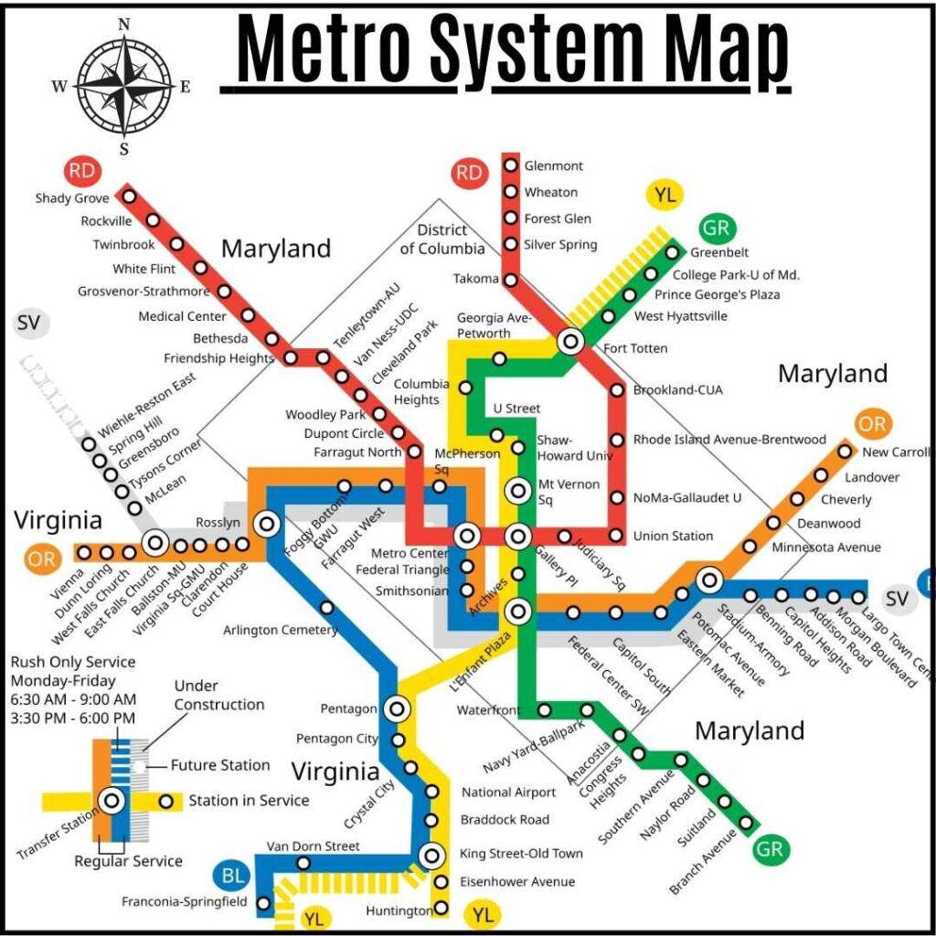 DC Metro Stations: Map, Stations, Nearby Hotels
