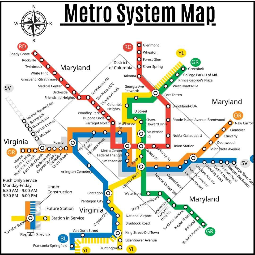DC Metro Stations: Map, Stations, Nearby Hotels