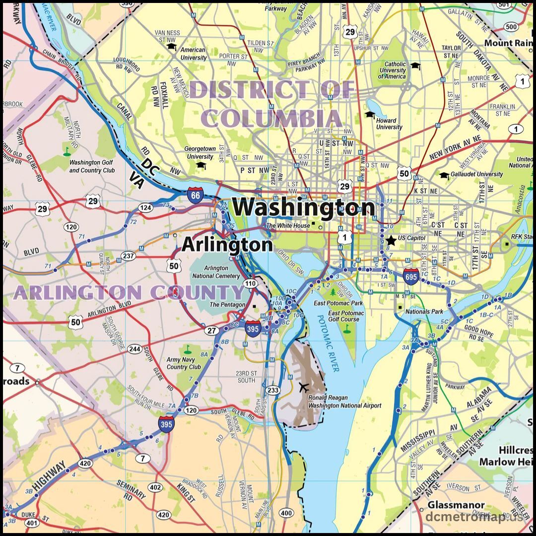 DC Metro Area: Codes, Station, Population, Map, Colleges